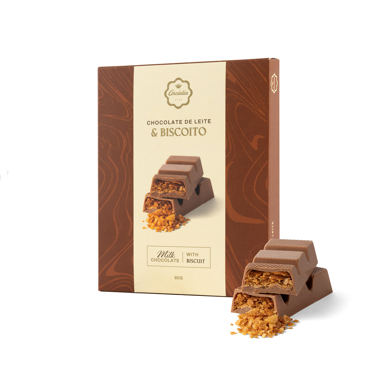 Tablets - Milk Chocolate with Biscuit - Arcádia