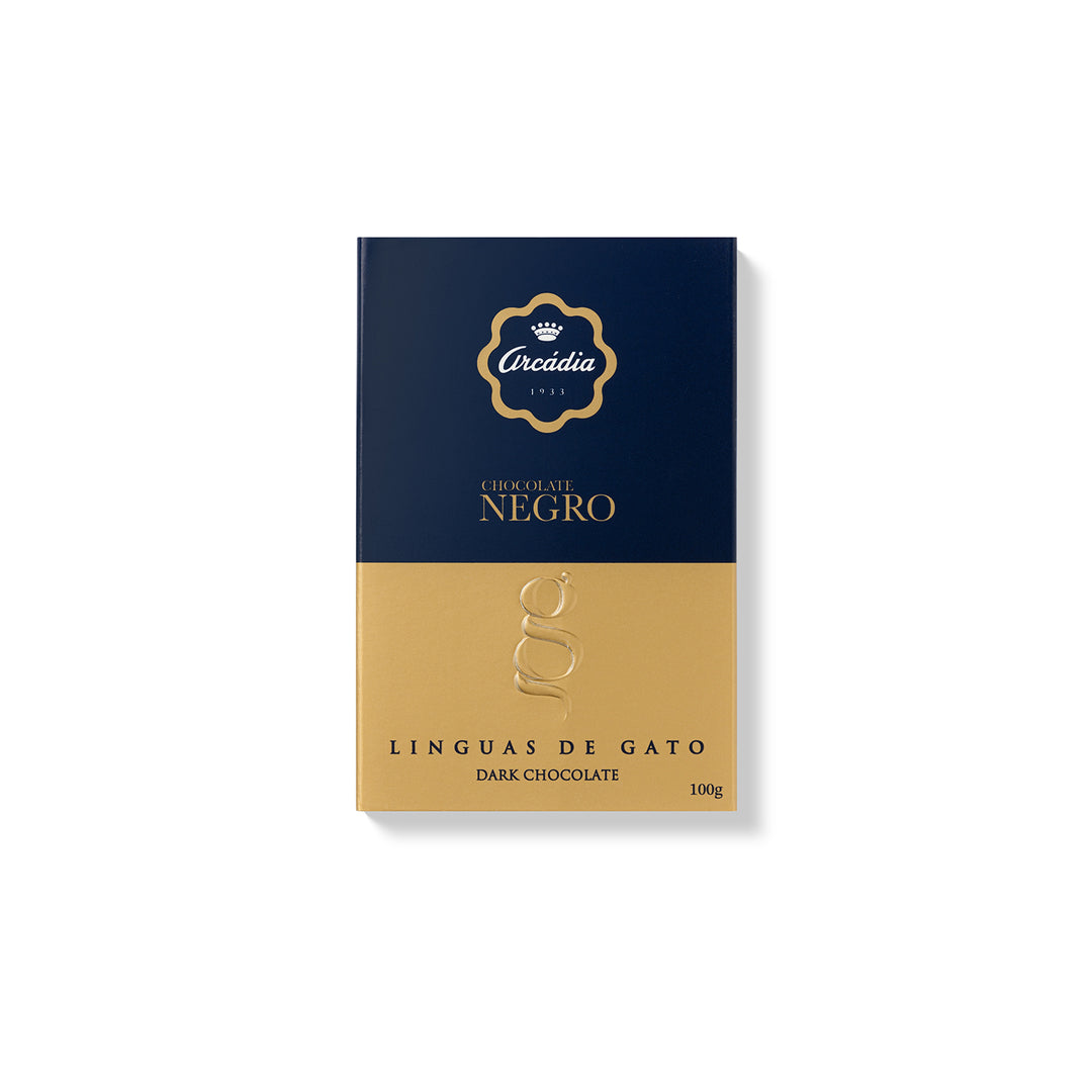 Lenguas de Gato de Chocolate Negro - Caja Pequeña – Arcádia