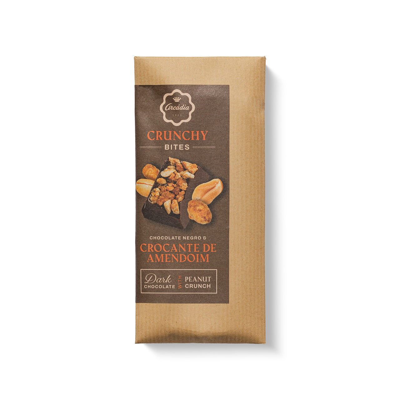 Crunchy Bites - Dark Chocolate with Crunchy Peanuts - Arcádia
